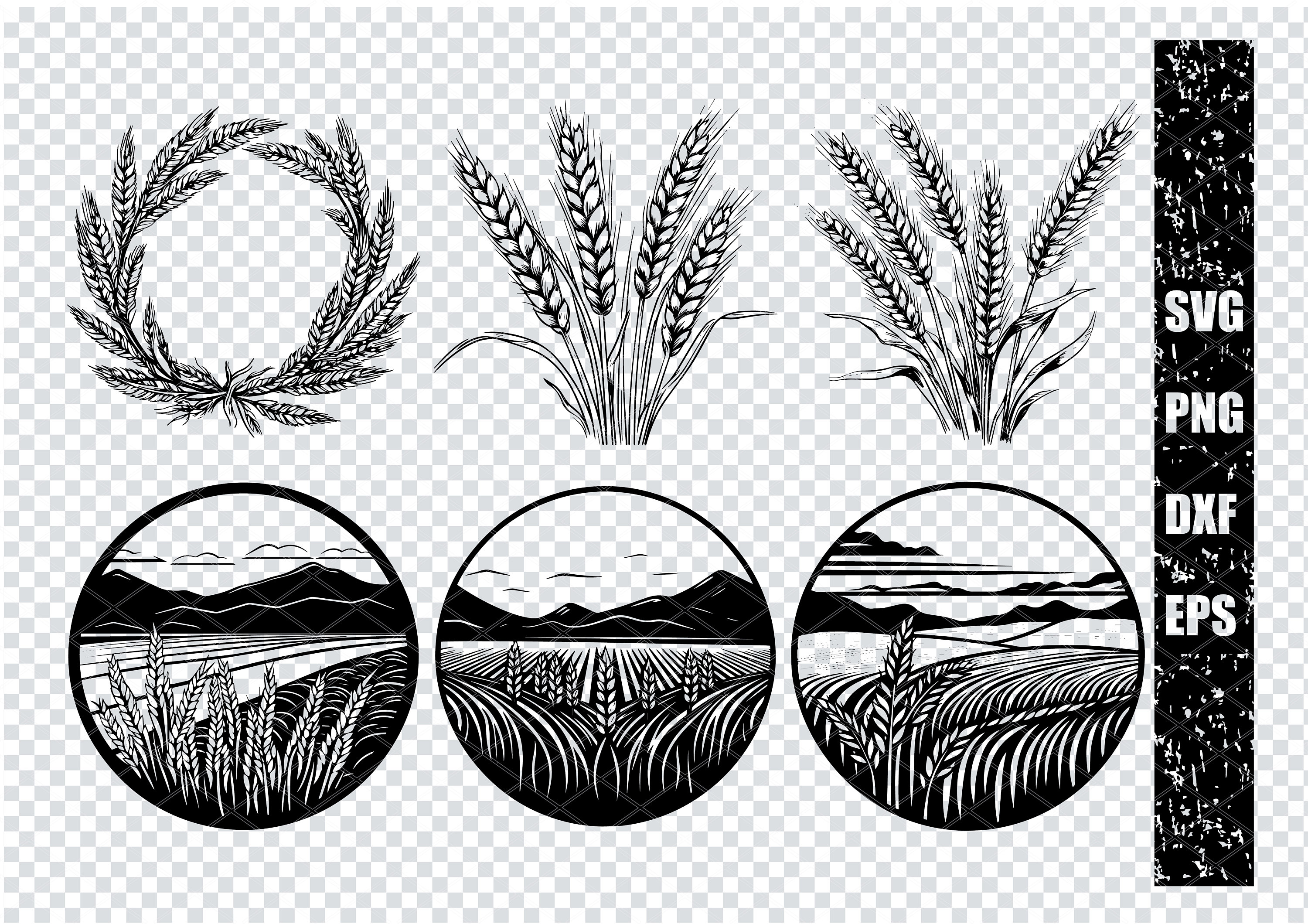 WHEAT SVG Bundle, GRAIN Svg Cut Files for Cricut, Wheat Clipart, Wheat ...
