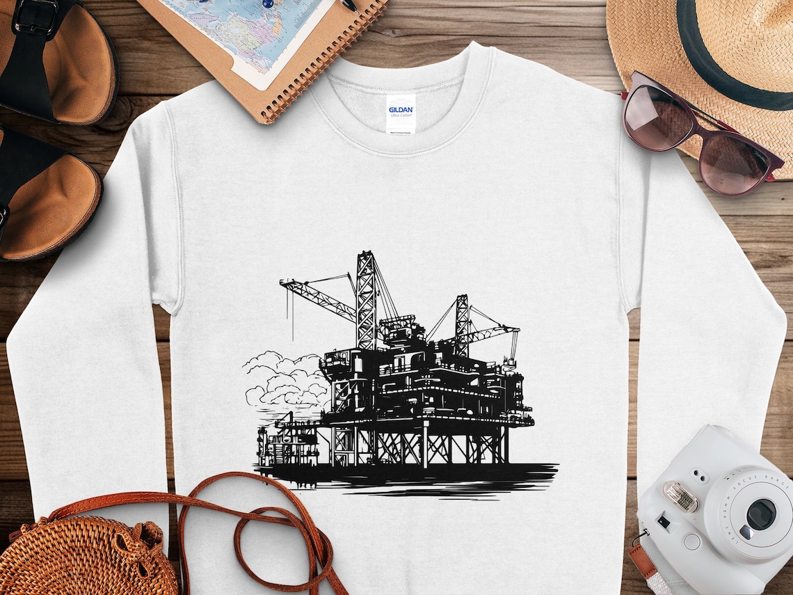 OIL RIG PLATFORM Svg, Offshore Oil Platform Svg Files for Cricut, Oil ...