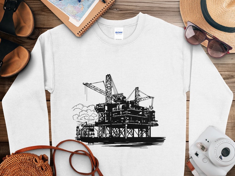 OIL RIG PLATFORM Svg, Offshore Oil Platform Svg Files for Cricut, Oil ...