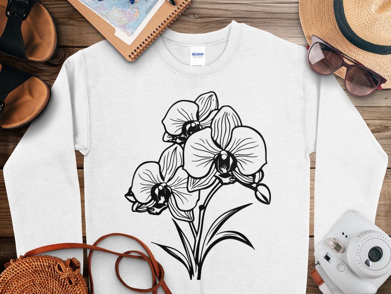 ORCHID FLOWER SVG, Cattleya Orchid Svg Files for Cricut, Dendrobium ...