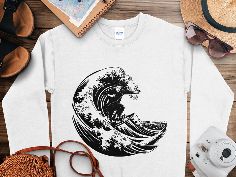 MALE SURFER SVG, Man Surfing Svg Files for Cricut, Surfer Dude Clipart ...