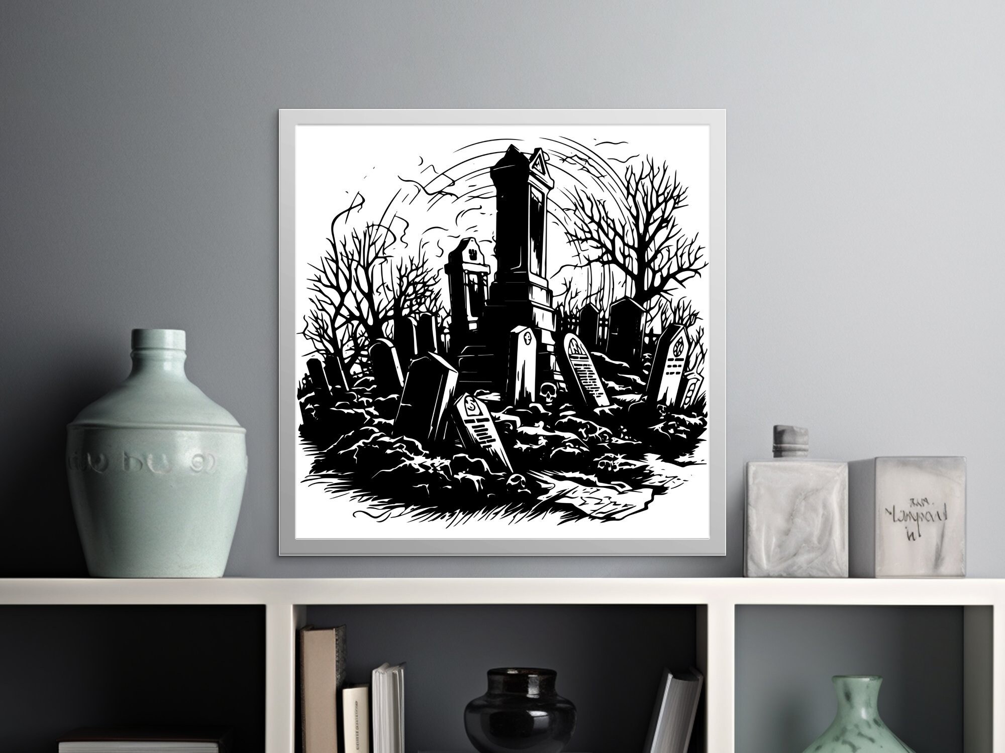 GRAVEYARD TOMBSTONES SVG, Cemetery Headstones Svg Files for Cricut ...