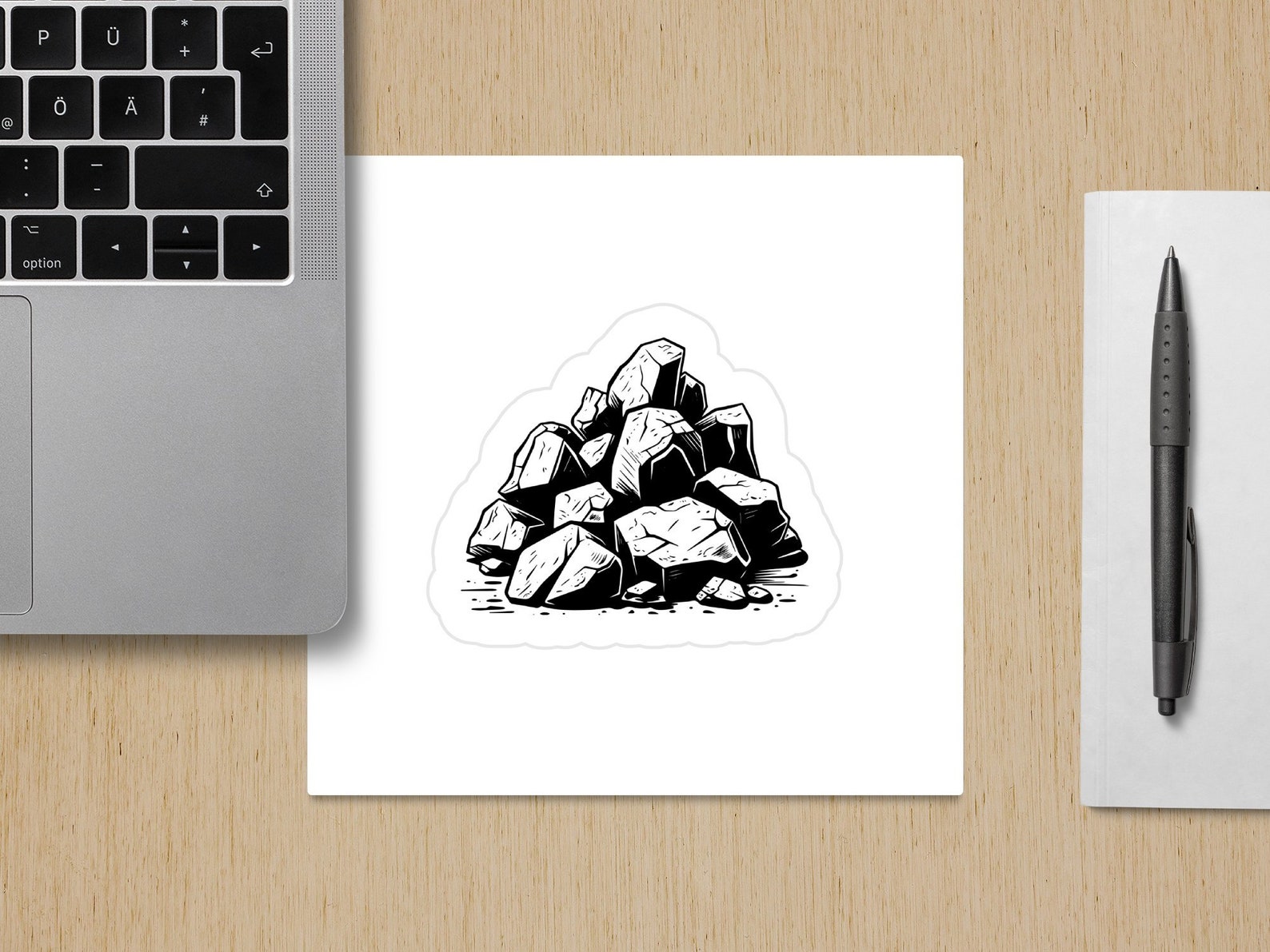 ROCK PILE SVG, Boulder Pile Svg Files for Cricut, Stone Pile Clipart ...
