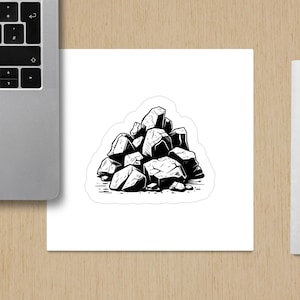 ROCK PILE SVG, Boulder Pile Svg Files for Cricut, Stone Pile Clipart ...