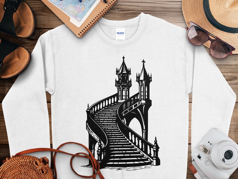 GOTHIC STAIRCASE SVG, Medieval Victorian Staircase Svg Files for Cricut ...