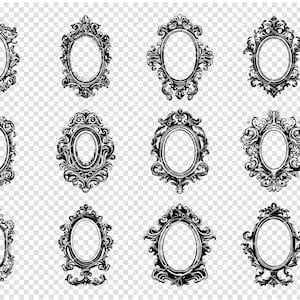 ANTIQUE MIRROR SVG, Vintage Mirror Svg Files for Cricut, Old Classic ...