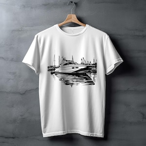 YACHT in PORT SVG, Luxury Yacht Svg Files for Cricut, Luxury Yacht Svg ...
