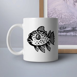 PUFFERFISH SVG, BLOWFISH Svg Files for Cricut, Balloon Fish Clipart ...