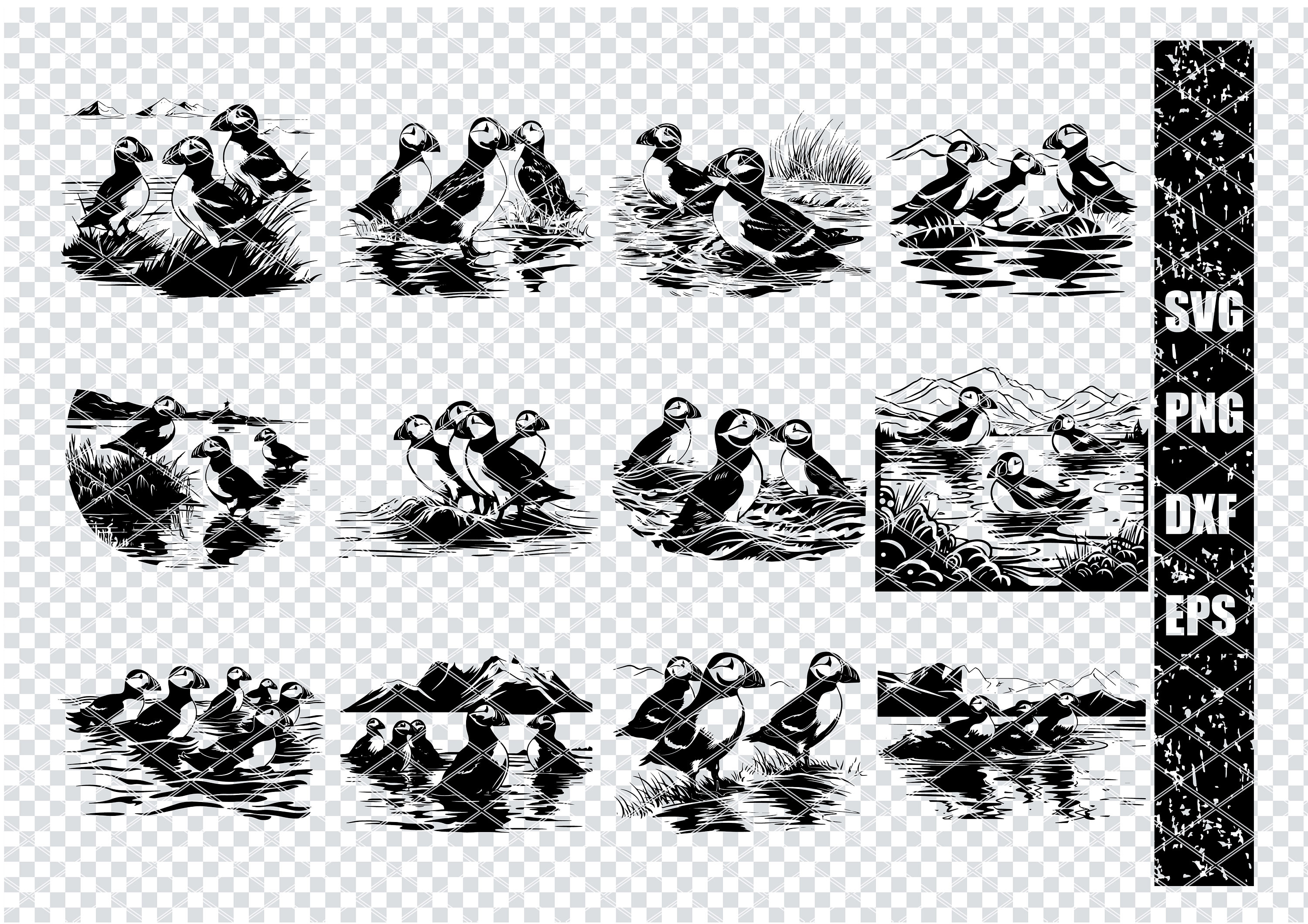 PUFFIN ATLANTIC BIRD Svg, Puffin Seabird Svg Files for Cricut, Coastal ...