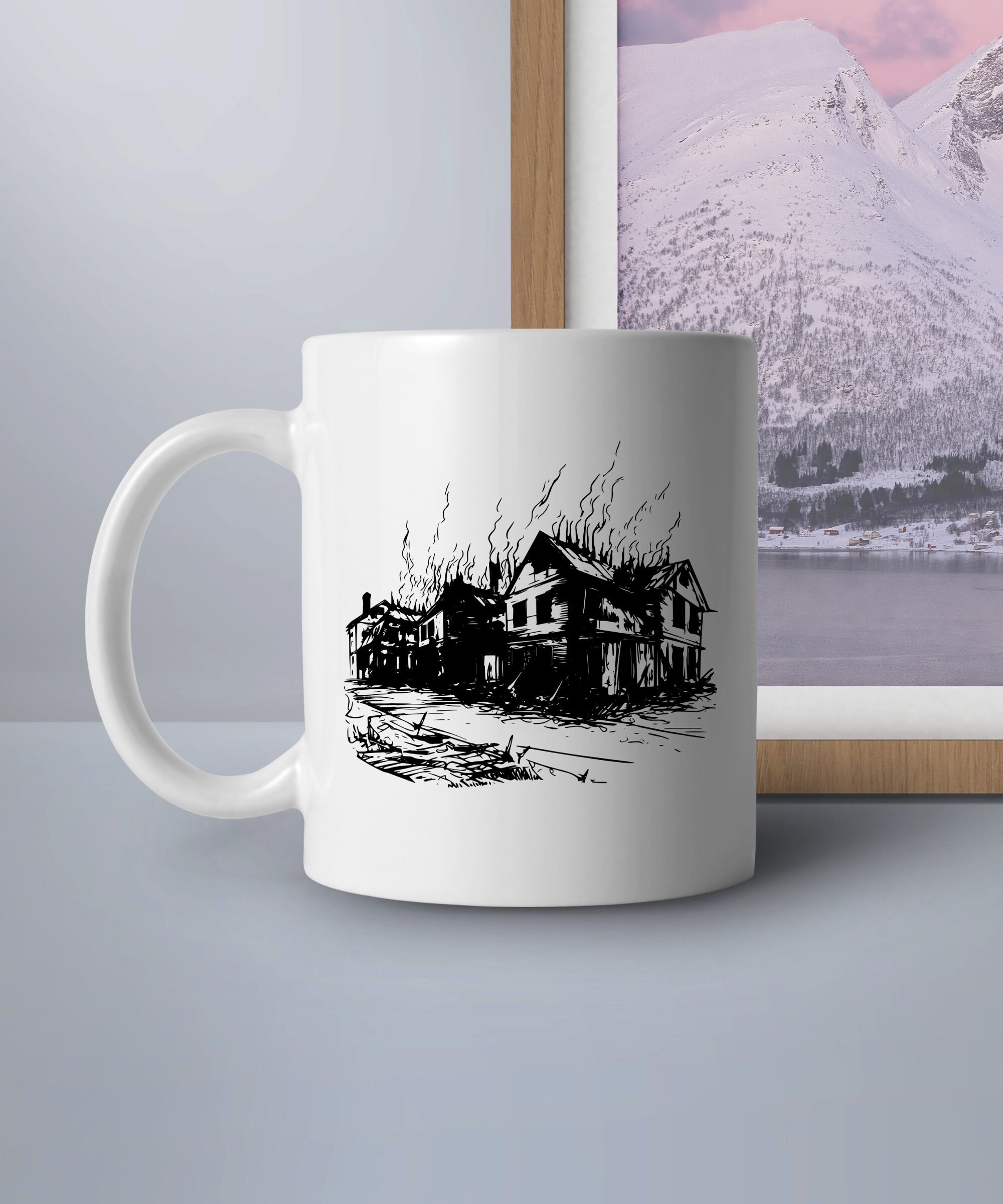 WILDFIRE BURNED HOUSE Svg, Fire Destroyed House Svg Files for Cricut ...