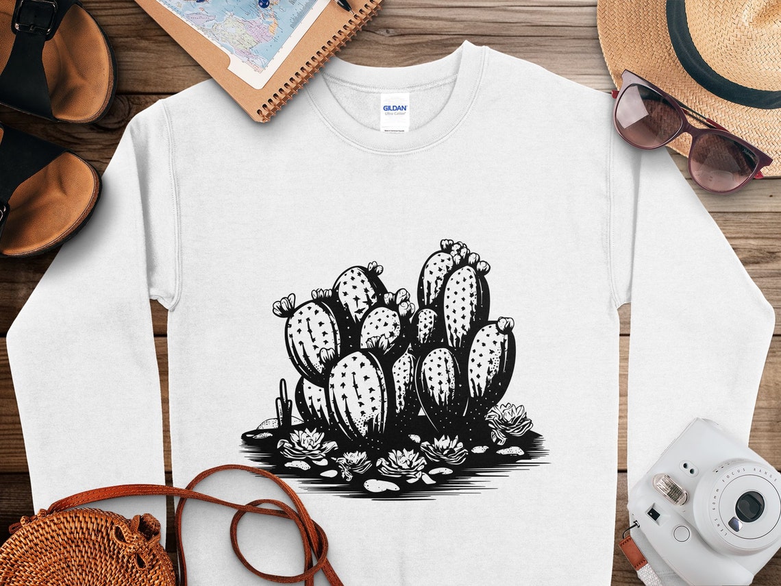 SAGUARO PRICKLY Pear CACTUS Svg, Barrel Cactus Svg Files for Cricut ...