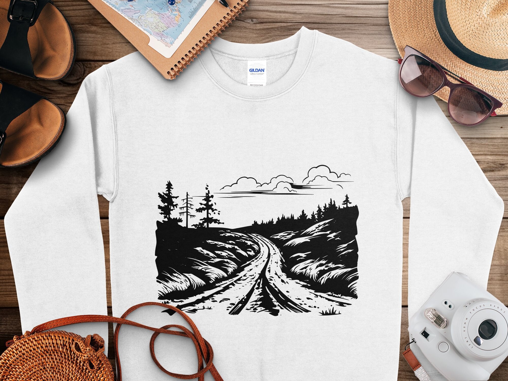 UNPAVED ROUGH ROAD Svg, Dirt Country Road Svg Files for Cricut, Rustic ...
