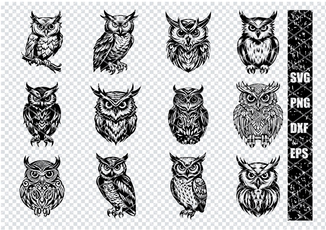 OWL SVG Bundle, OWL Clipart, Owl Svg Files for Cricut, Owl Svg Cut ...
