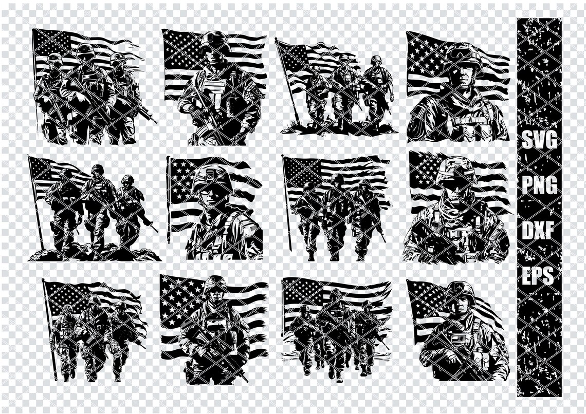 US ARMY SOLDIER Svg, Military Army Veteran Svg Files for Cricut ...