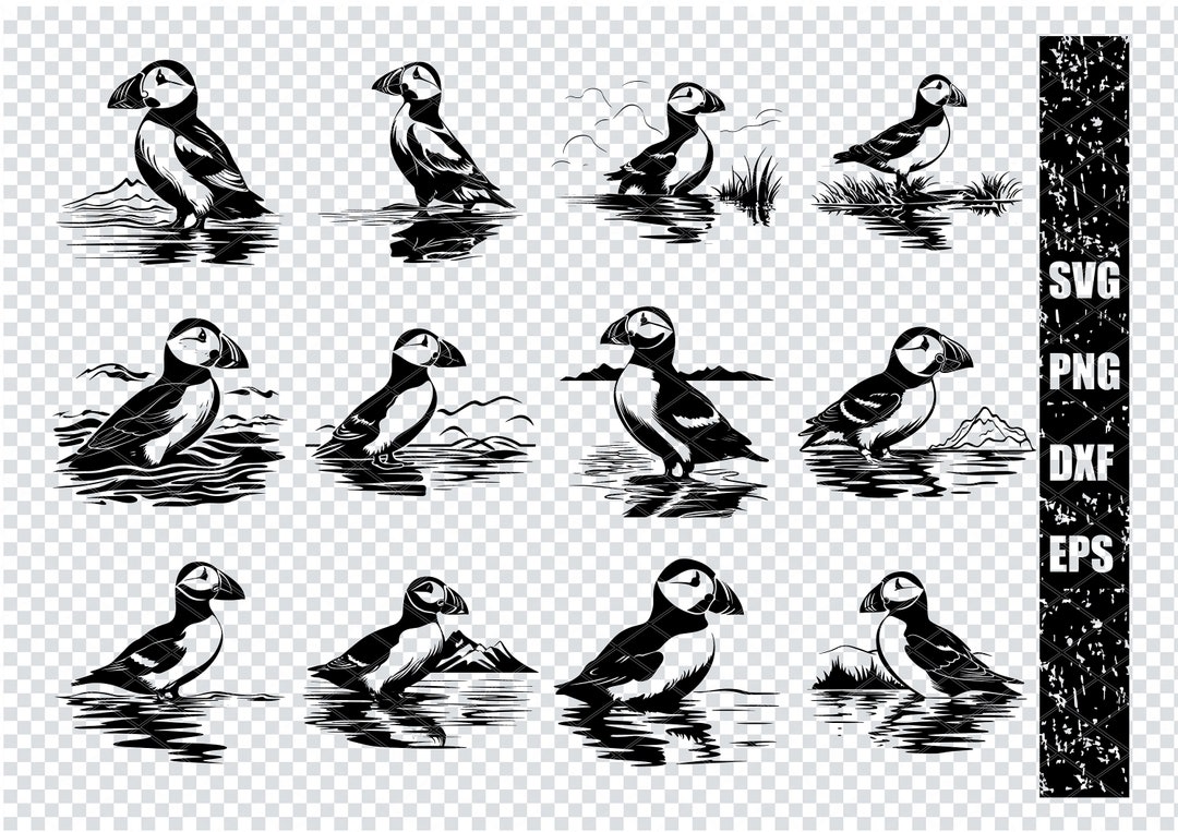 PUFFIN ATLANTIC BIRD Svg, Puffin Seabird Svg Files for Cricut, Coastal ...