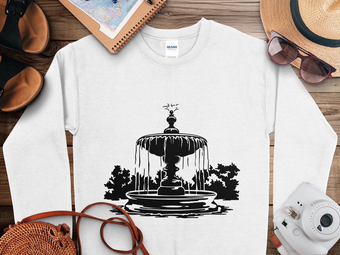 MEDIEVAL FOUNTAIN SVG, Stone Fountain Sculpture Svg Files for Cricut ...