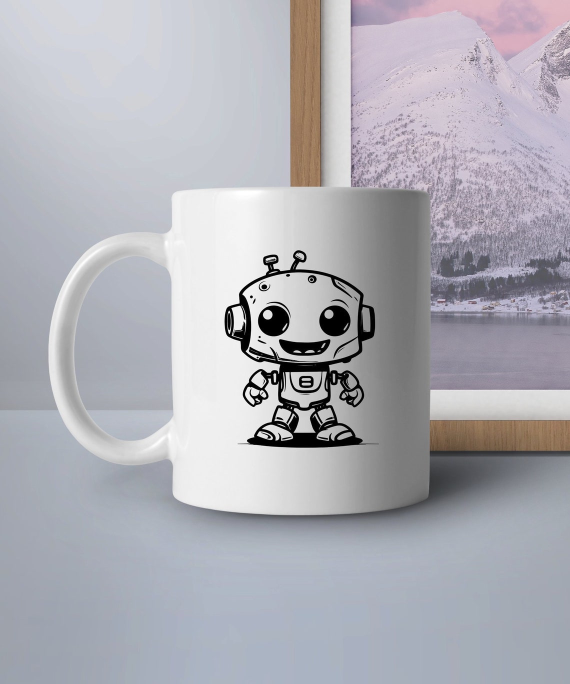 CUTE ROBOT SVG, Adorable Robot Svg Files for Cricut, Cute Spooky Robot ...