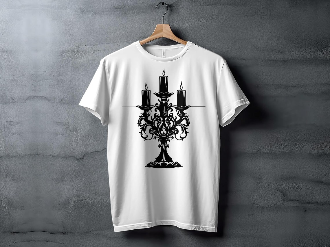 GOTHIC CANDLE HOLDER Svg, Medieval Vintage Candle Holder Svg Files for ...