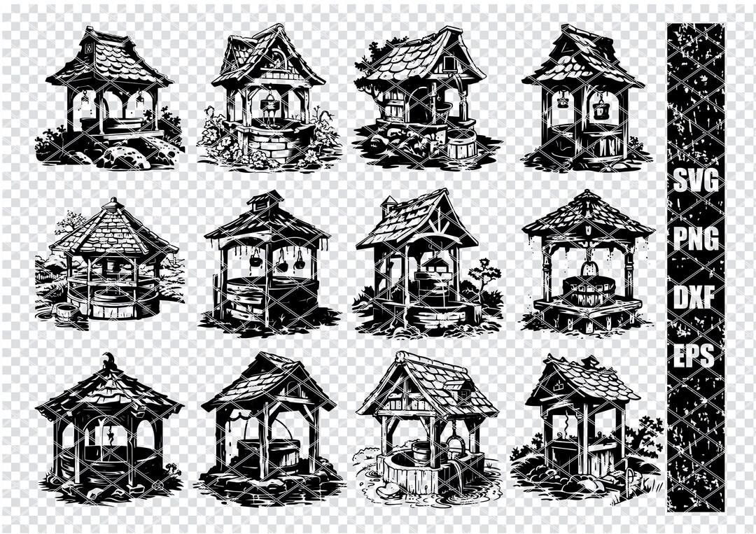 WISHING WELL FOUNTAIN Svg, Make A Wish Fountain Svg Files for Cricut ...
