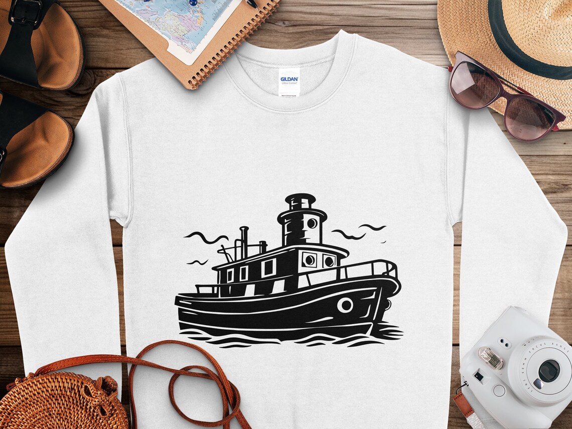 TUGBOAT SVG, TUGBOAT Svg Files for Cricut, Tugboat Clipart, Tugboat ...