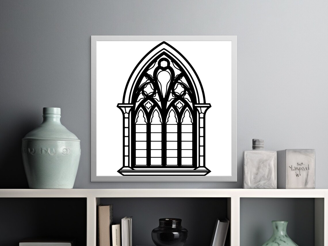GOTHIC OGEE ARCH Svg, Medieval Ogee Arch Svg Files for Cricut, Gothic ...