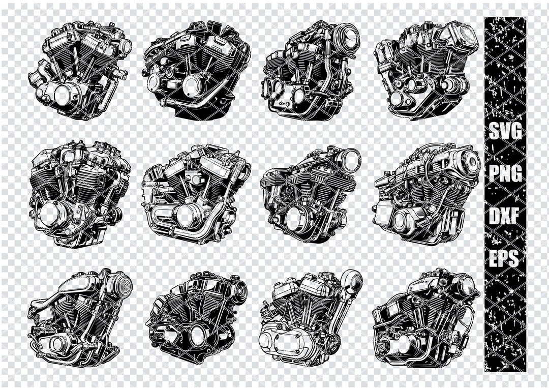 BIG BIKE ENGINE Svg, Motorcycle Engine Svg Files for Cricut, Motorcycle ...