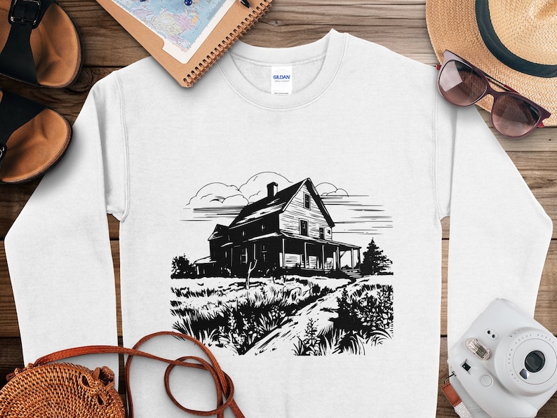 RUSTIC FARM HOUSE Svg, Rustic Ranch Retreat Svg Files for Cricut ...