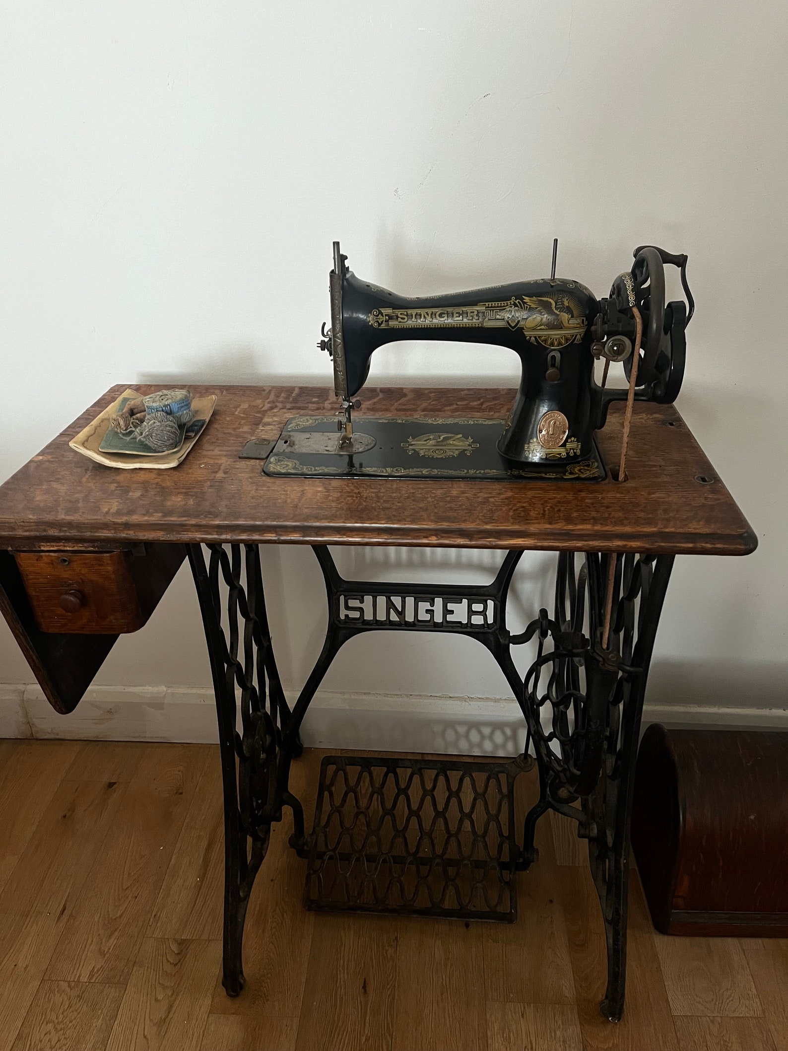 Singer Vintage Sewing Machine Model 15K 1918 With Treadle - Etsy