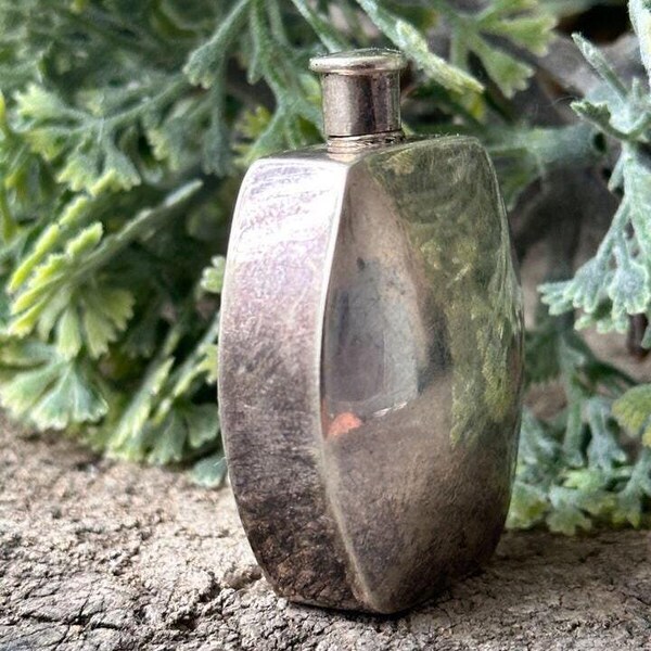 Silver Flask - Etsy