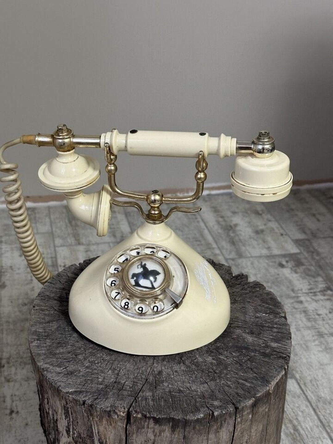 Vintage Cream Rotary Phone Soviet 1970 YFA-301 USSR - Etsy
