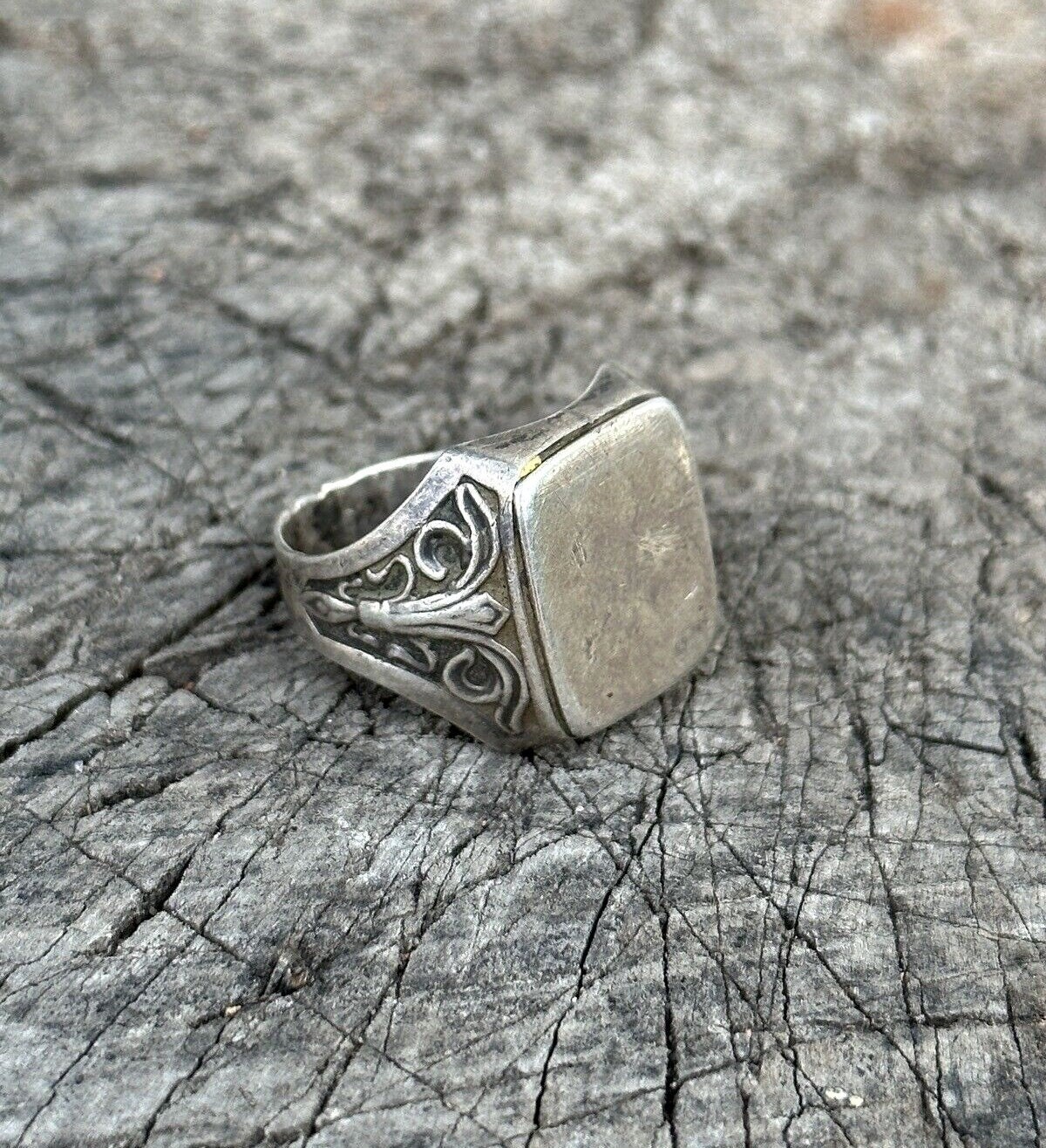 Trophy Military Russian Soldier Occupier Ring Silver Signet Amulet War ...