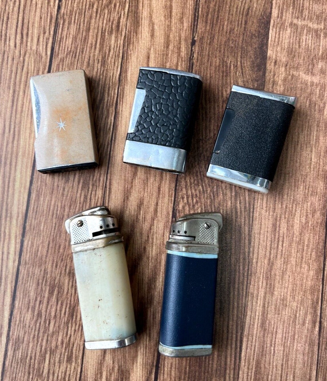Vintage Lighters Set Soviet Gas Lighters Cigarette Lighter Spare Parts ...