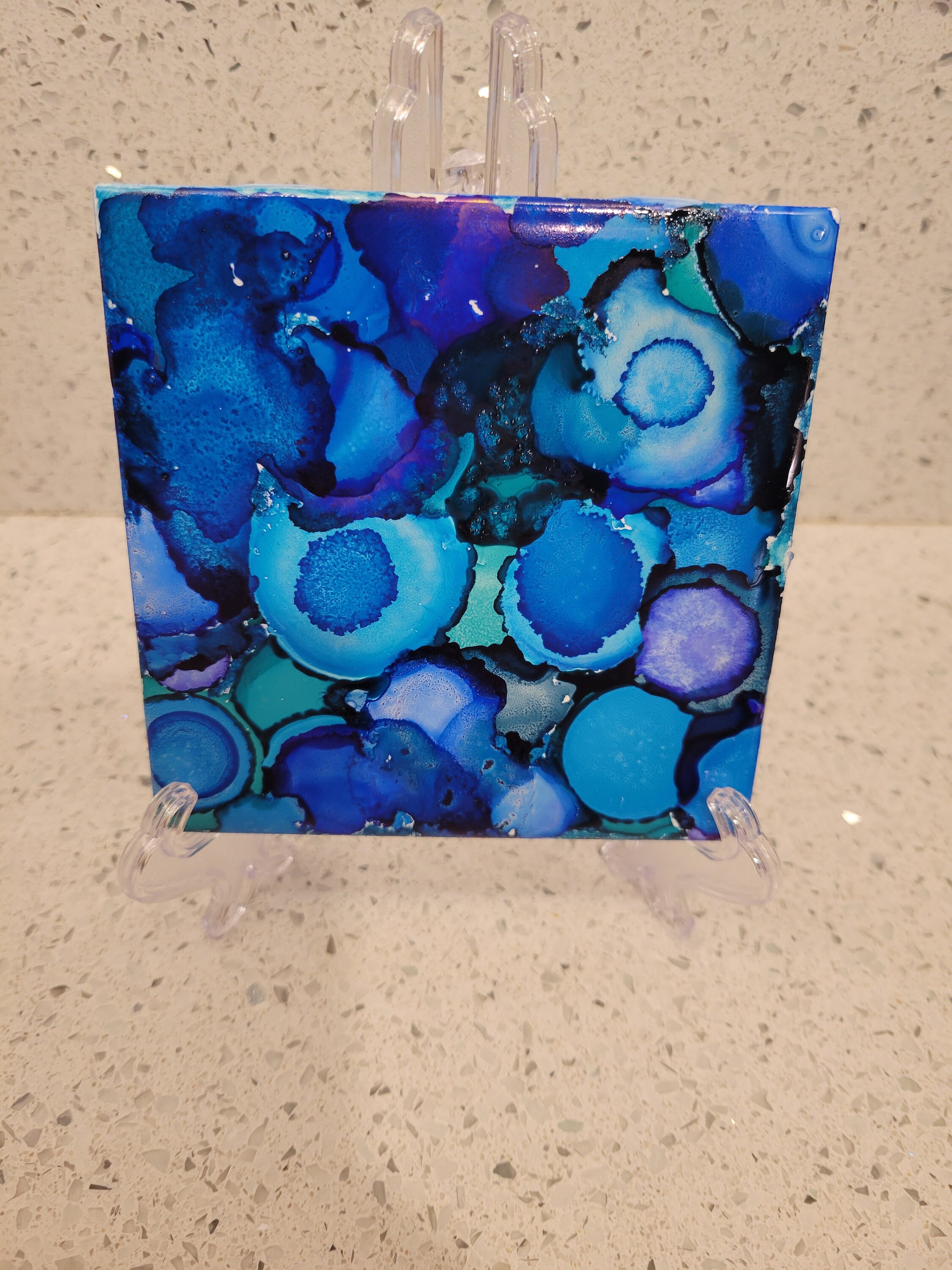 Alcohol Ink Tile Set - Etsy