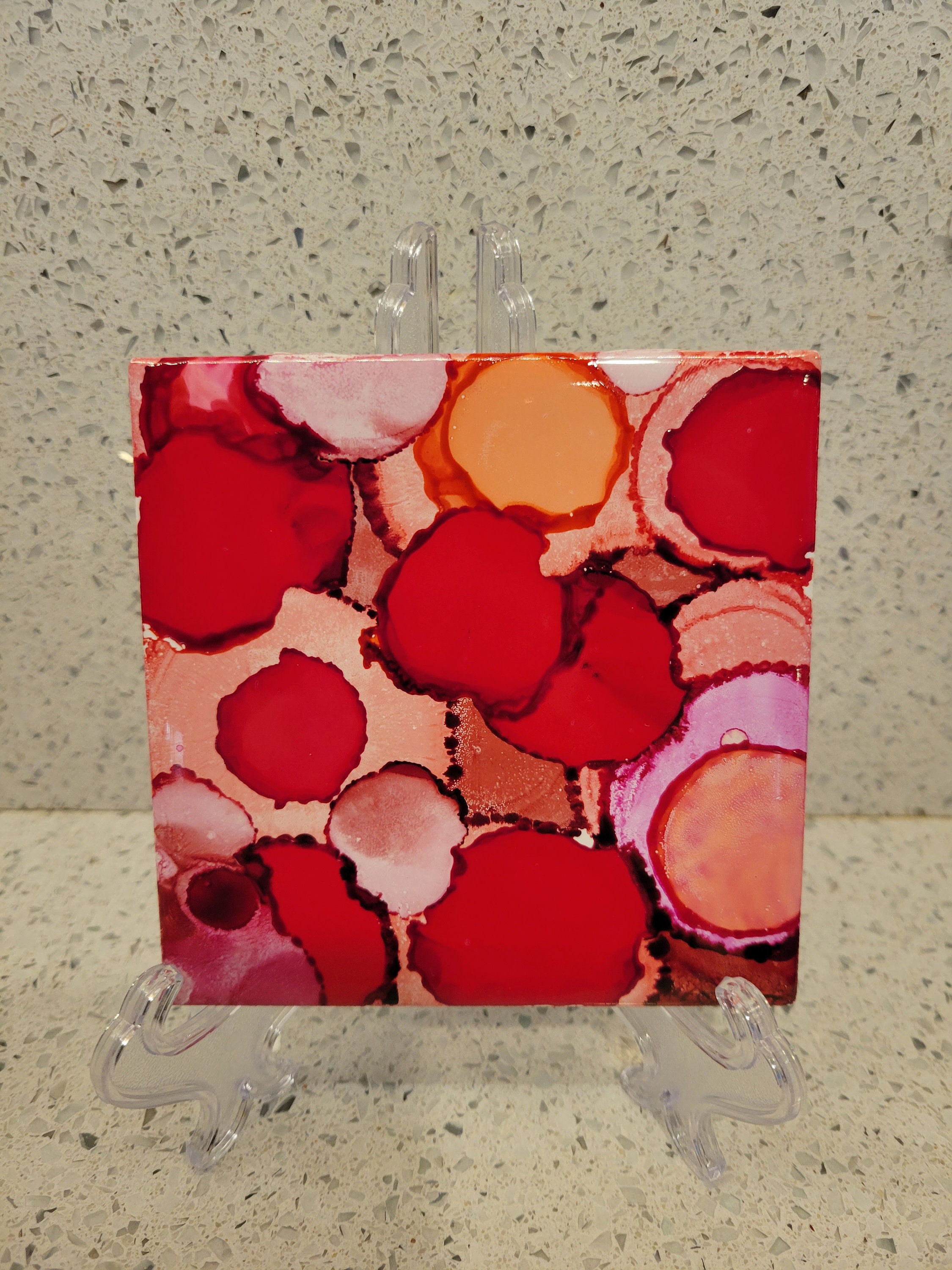 Alcohol Ink Tile Set - Etsy