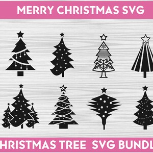 Christmas Tree SVG Bundle Christmas Svg Pine Tree Clipart - Etsy