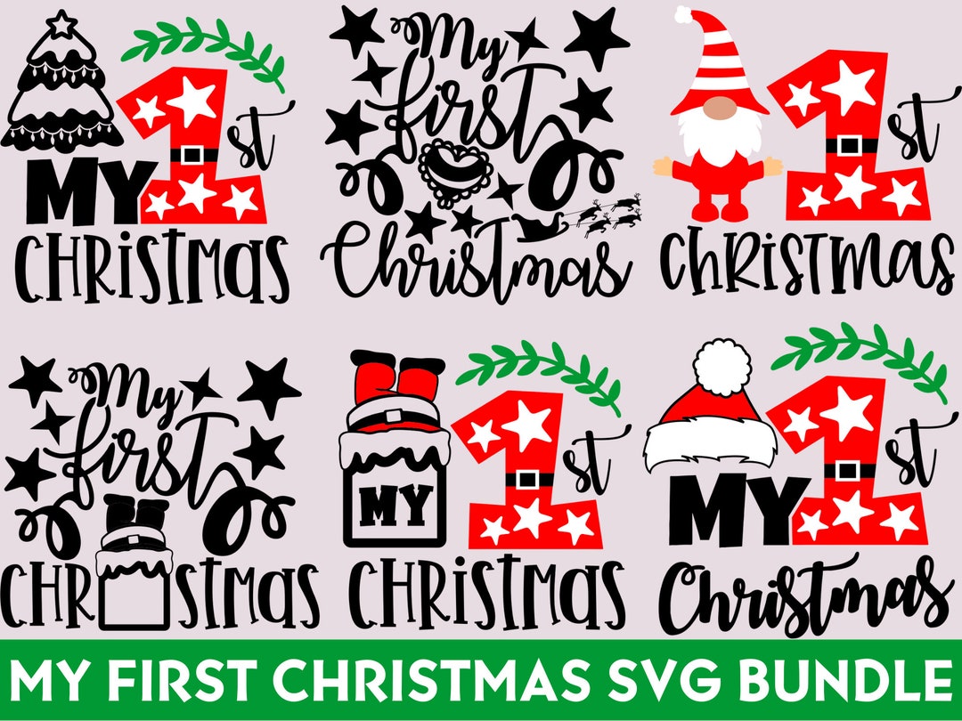 My First Christmas SVG, Christmas SVG, 1st Christmas, Merry Christmas ...