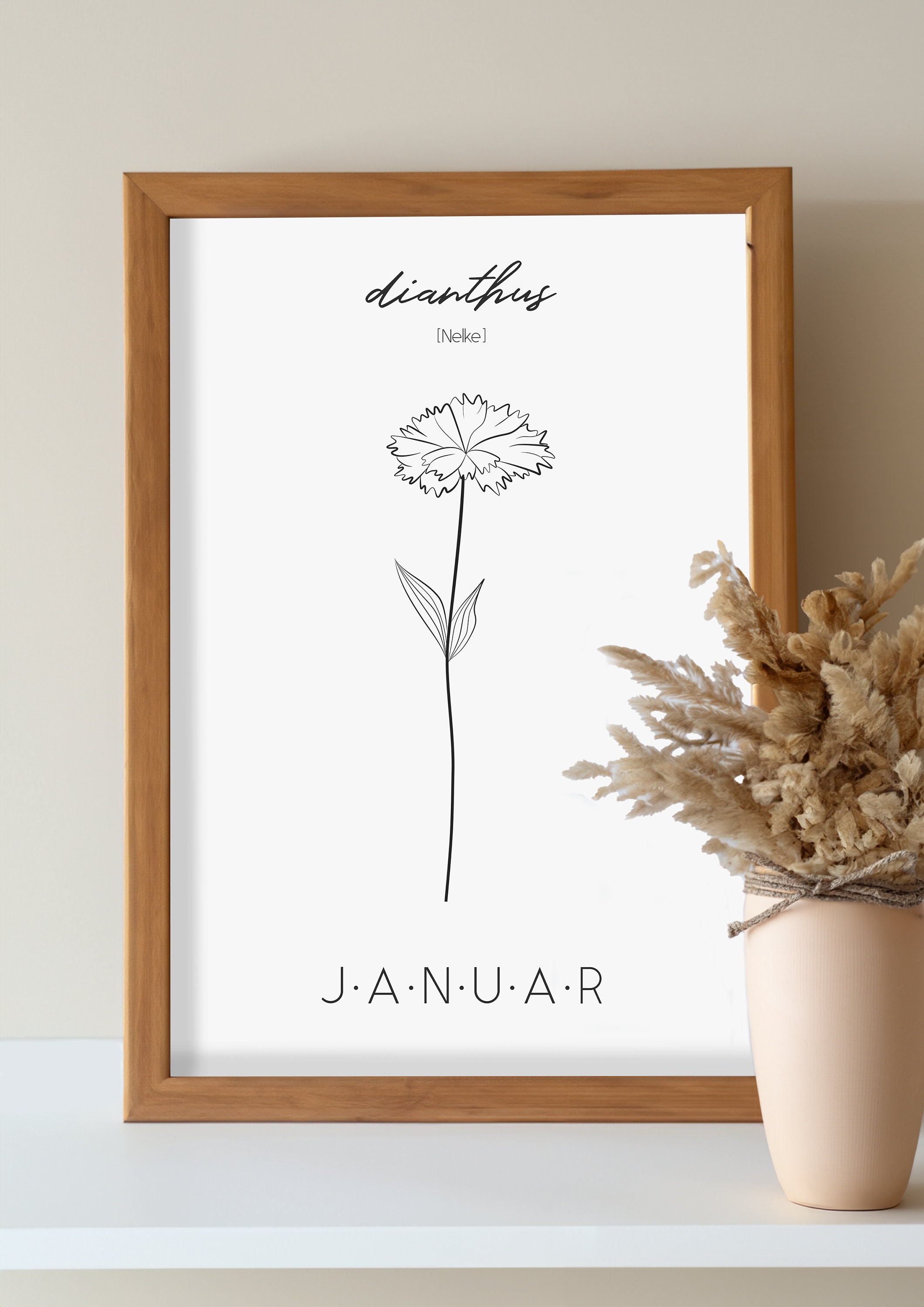 DIGITAL Birth Flower Poster as a PNG and SVG File for - Etsy
