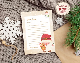 Pink Printable Christmas List - Etsy