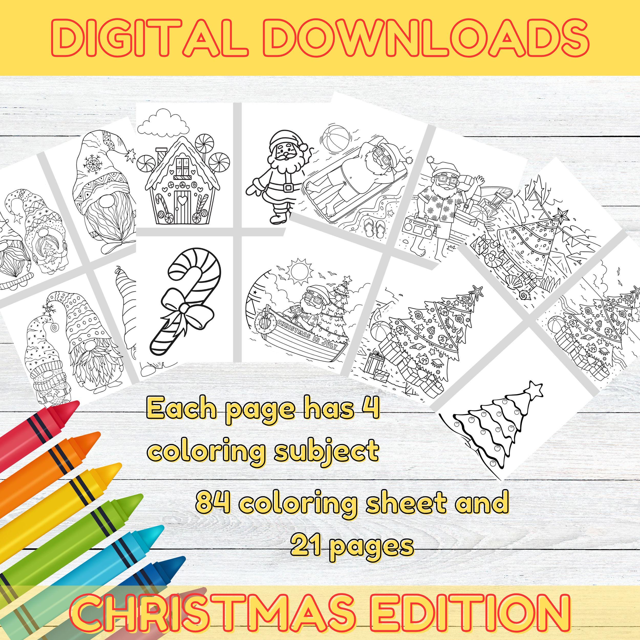Christmas 21 Coloring Pages Holiday Printables Christmas Games ...