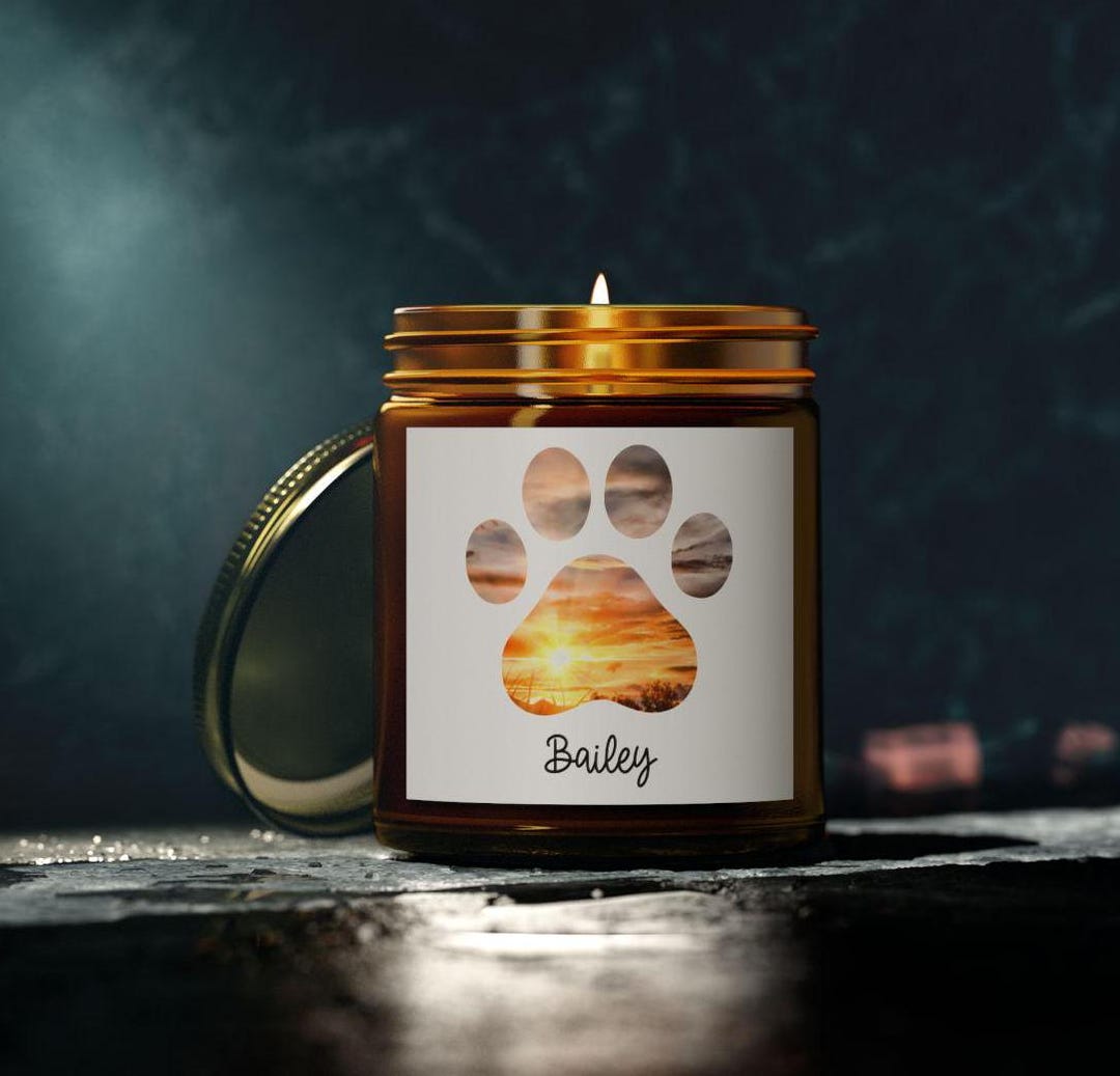Custom Pet Memorial Candle, Dog Loss Gift, Pet Loss Gift, Pet ...