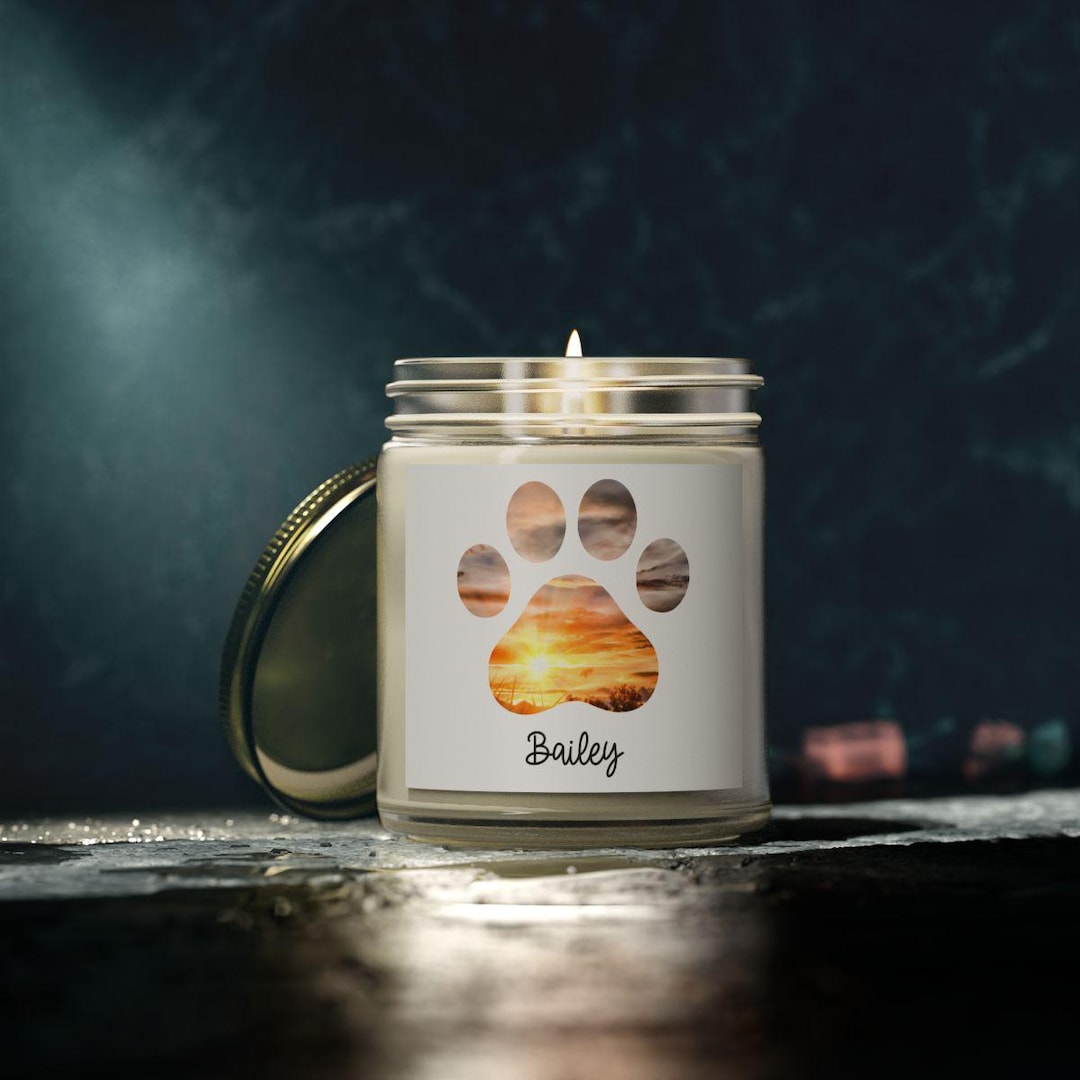 Custom Pet Memorial Candle, Dog Loss Gift, Pet Loss Gift, Pet ...