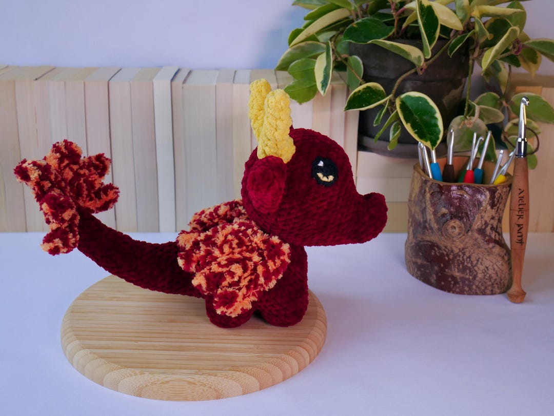 Mini Elemental Dragon Desert Guardian Red - Etsy