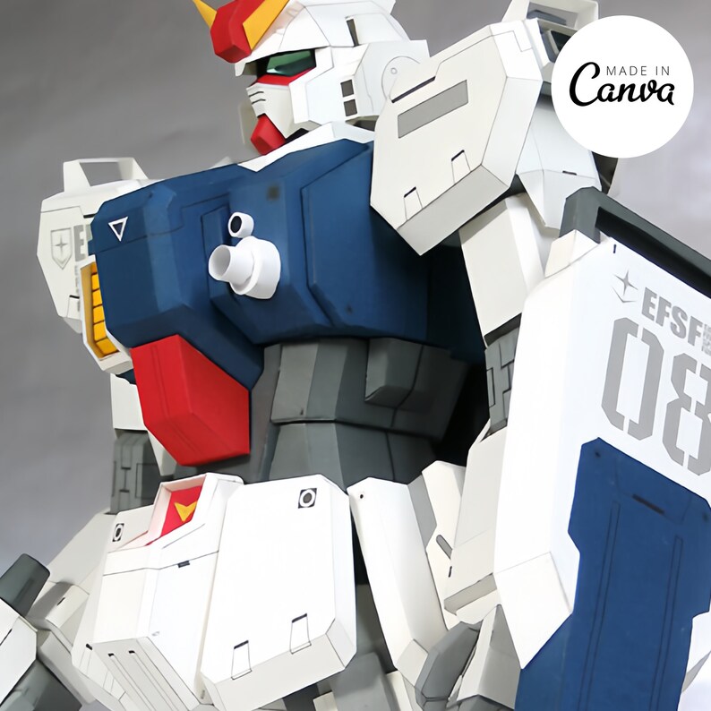 Plantilla de Papercraft Art Gundam - Etsy México