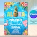 Editable Aloha Graduation Party Invitation, Hawaiian Graduation ...