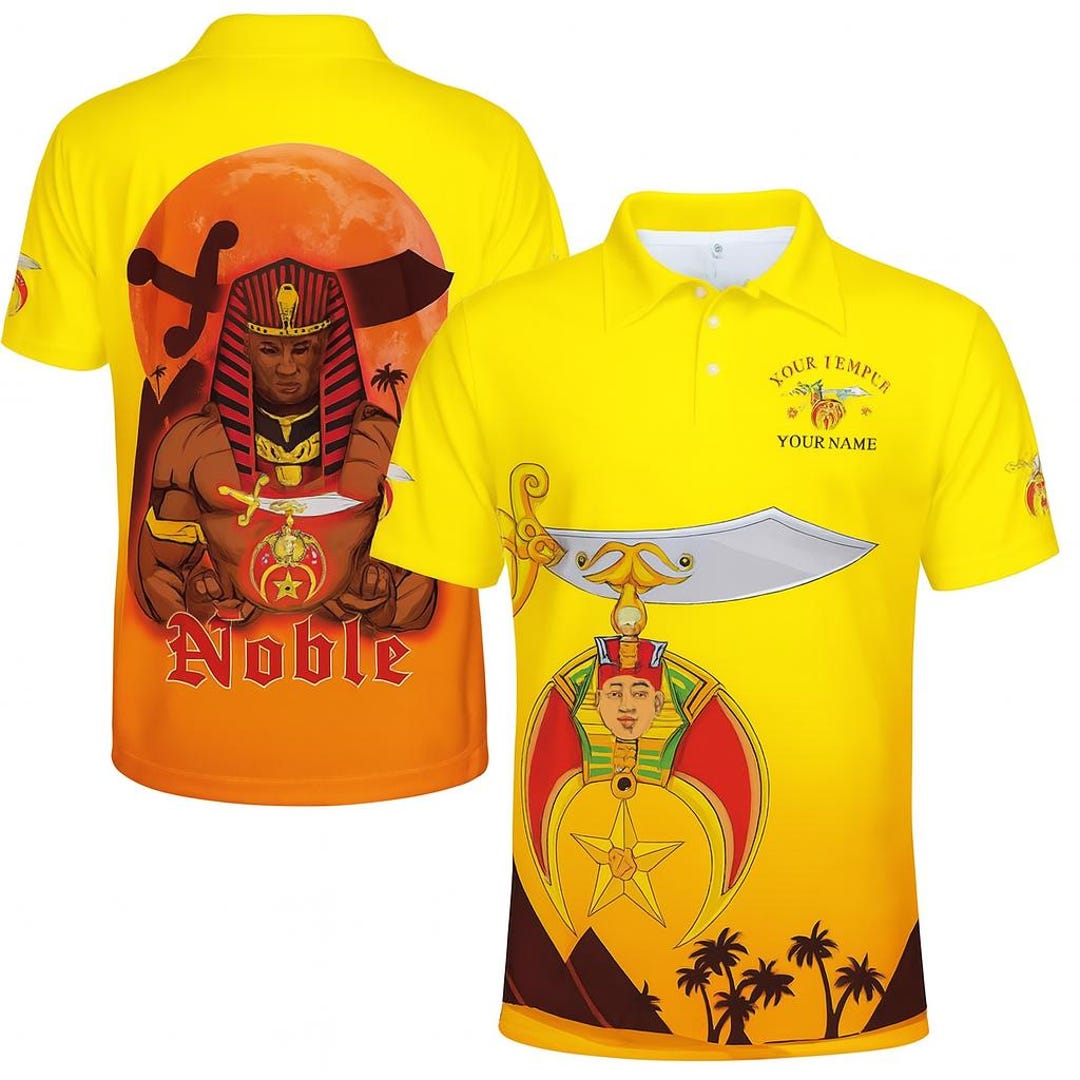 Custom Noble Pharaoh Masonic Polo Shirt Your Name - Etsy