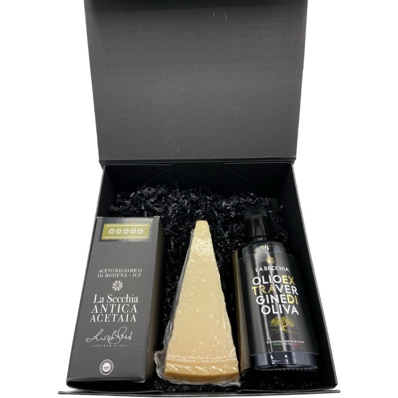 5-star Balsamic Vinegar of Modena PGI, Parmesan and Evo Oil Box 2 - Etsy