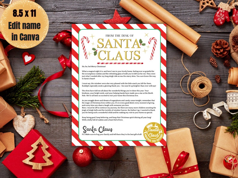 Letter From Santa, Secret Santa Ideas, Santa Letters, Nice List ...