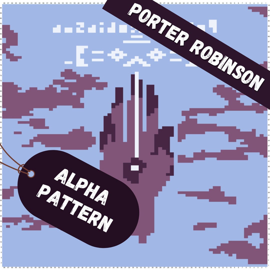 Alpha Pattern Worlds Porter Robinson Album Cover - Etsy