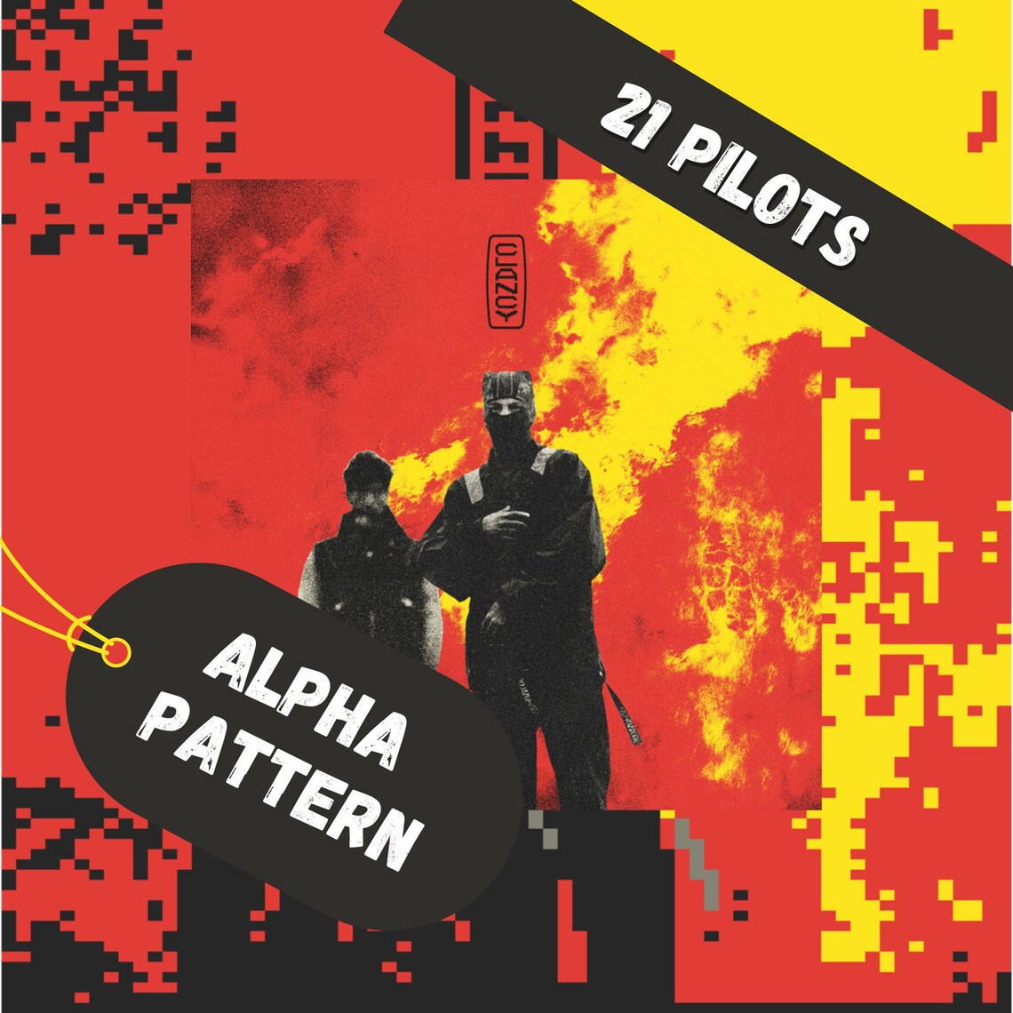 Alpha Pattern Clancy - Twenty One Pilots Album Cover - Etsy