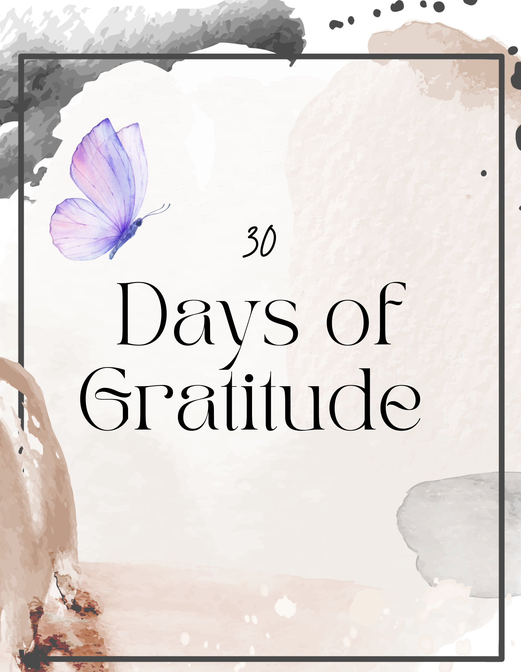 30 Day Gratitude Journal - Printable - Etsy